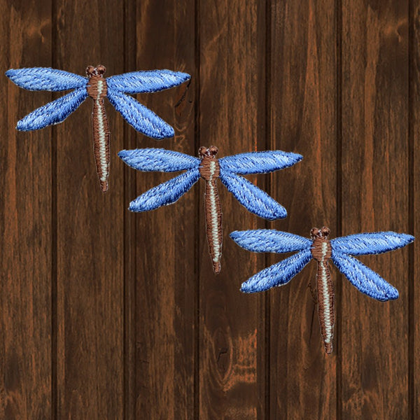 Dragonfly Embroidered Patch — 3-Pack — Iron On | Paddy's Patches