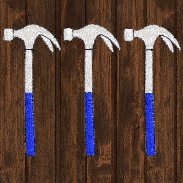 Hammer Embroidered Patch — 3-Pack — Iron On | Paddy's Patches