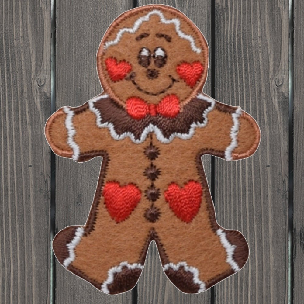 Gingerbread Man Embroidered Patch, 2.5" — Iron On | Paddy's Patches