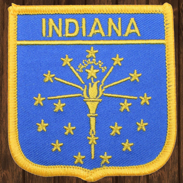 Indiana State Embroidered Patch — Iron On | Paddy's Patches