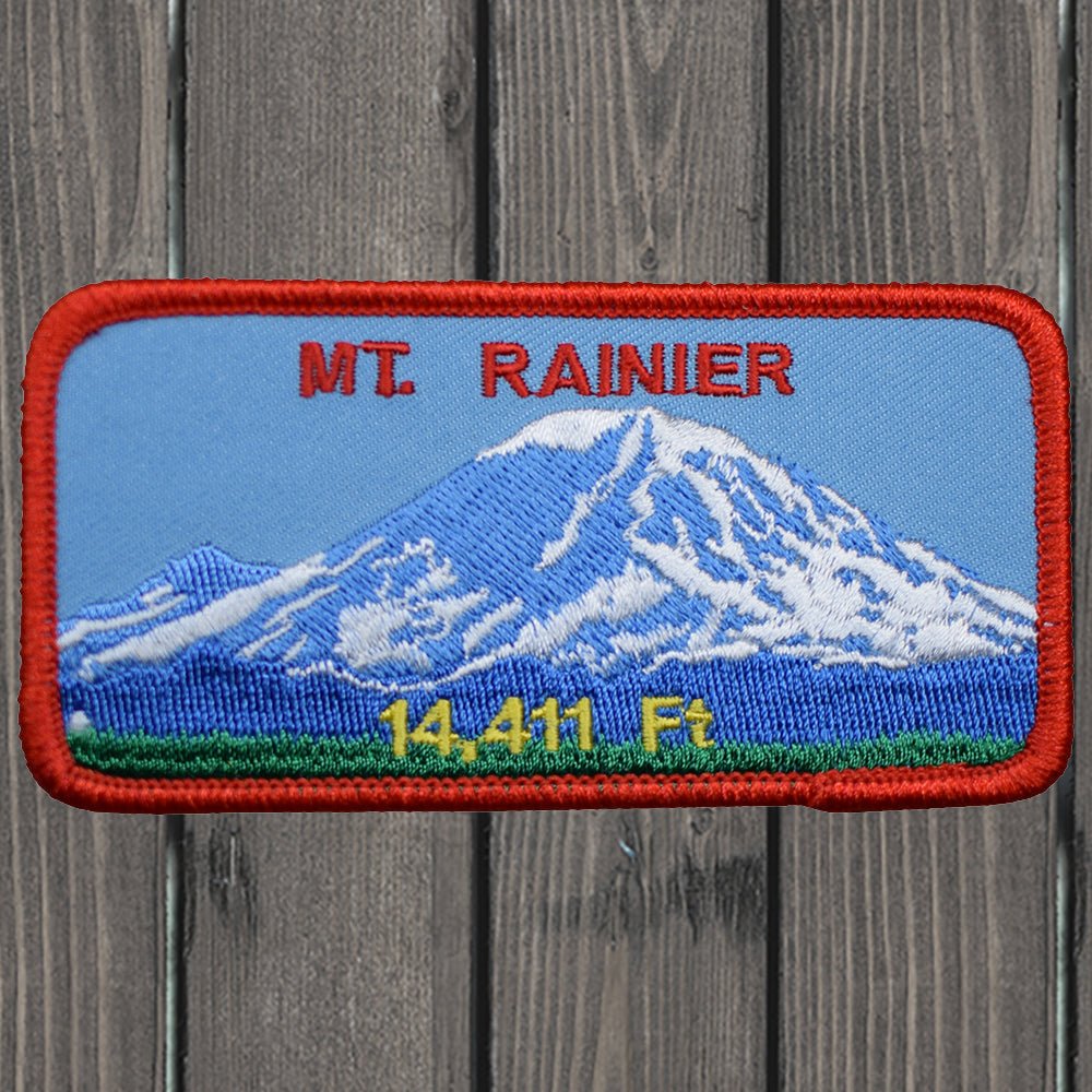 Mount Rainier Embroidered Patch — Iron On | Paddy's Patches