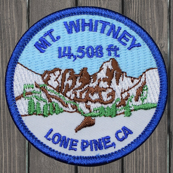 Mount Whitney Embroidered Patch — Iron On | Paddy's Patches