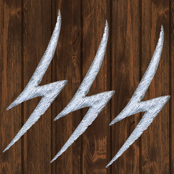 Lightning Bolt Embroidered Patch — Iron On | Paddy's Patches